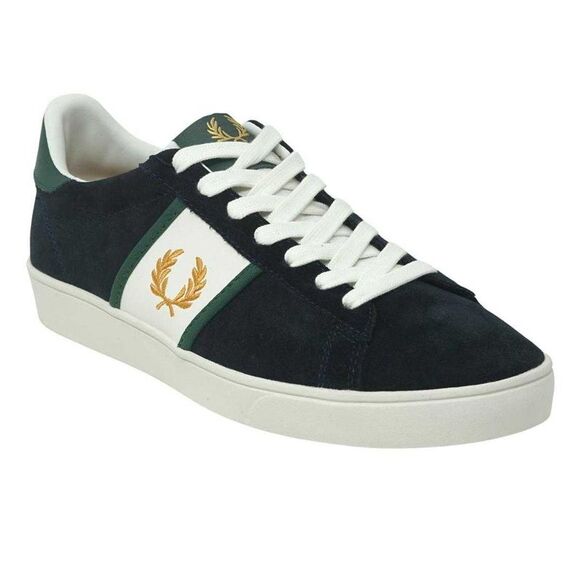 Fred Perry | Shoes | Fred Perry Mens Spencer Suede Panel Sneakers Blue ...